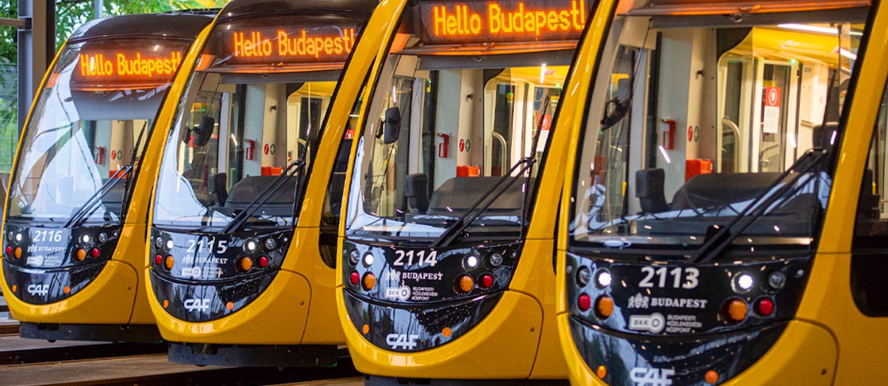 Új CAF villamosok Budapestnek